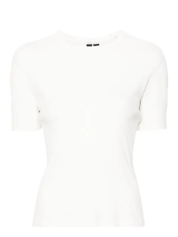 Y3 Seam-detail Cotton T-shirt - White