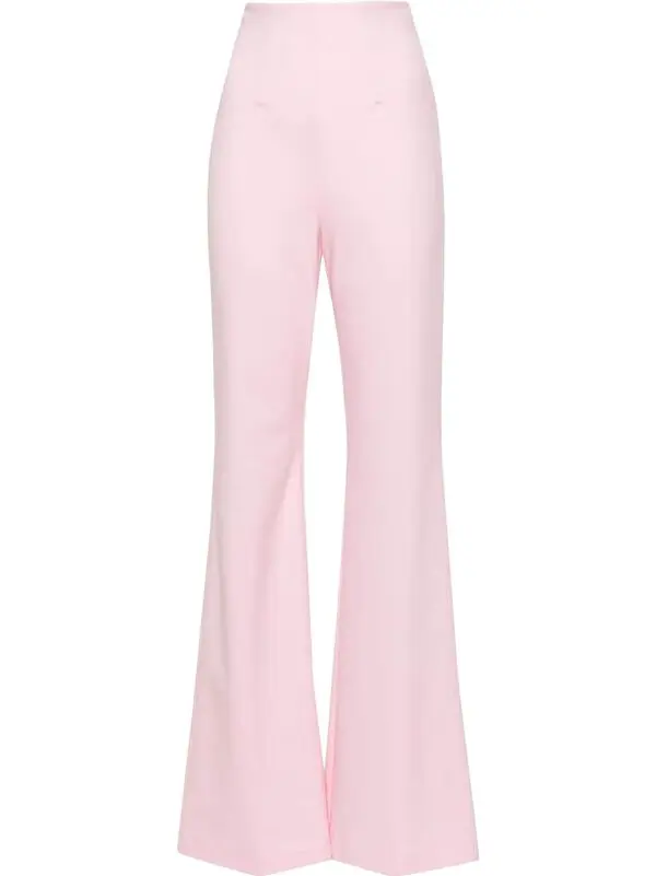 Max Mara Olea Flared Tailored Trousers - Pink