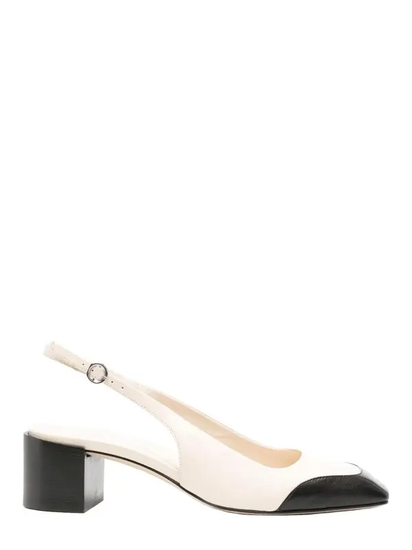 AeydĒ Augusta Leather Pumps - Neutrals
