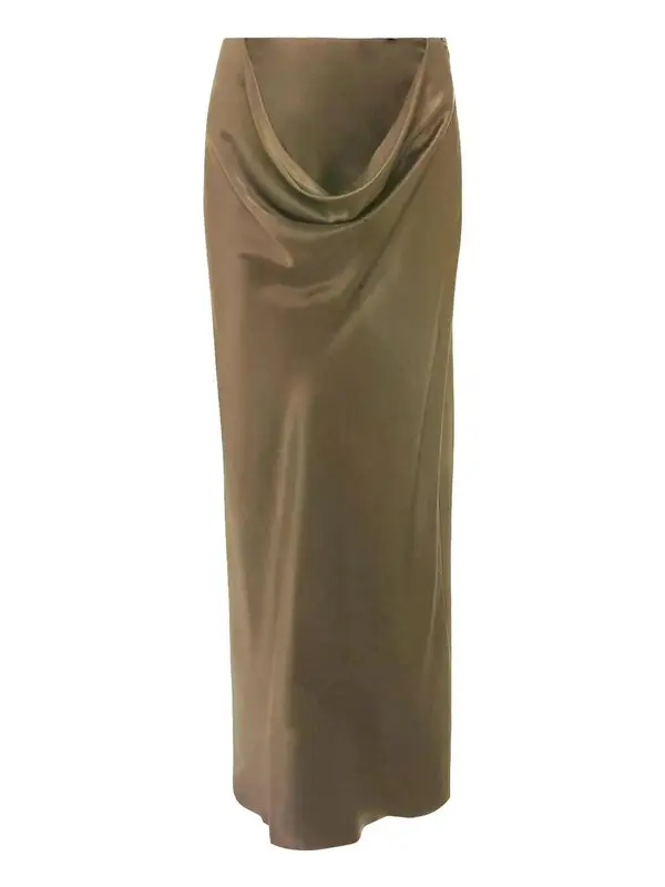 JW Anderson Cowl-effect Maxi Skirt - Green