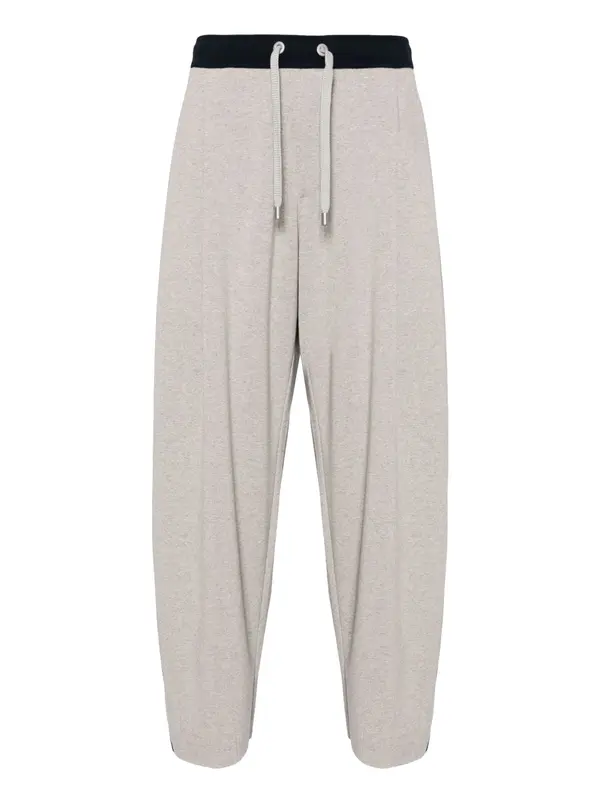 CROQUIS Contrast-trim Track Pants - Grey