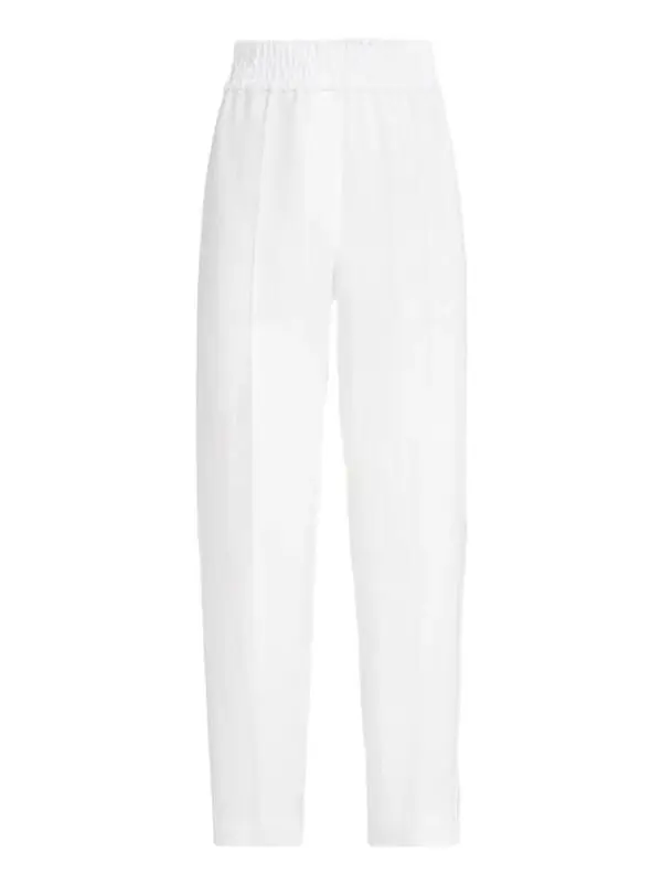 Brunello Cucinelli Cropped Tapered Trousers - White