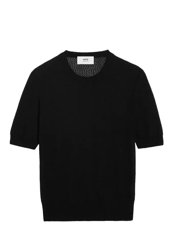 Ami Semi-sheer T-shirt - Black