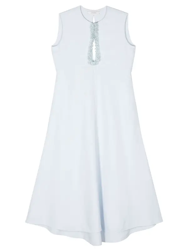 Dorothee Schumacher Crystal-embellished Flared Dress - Blue