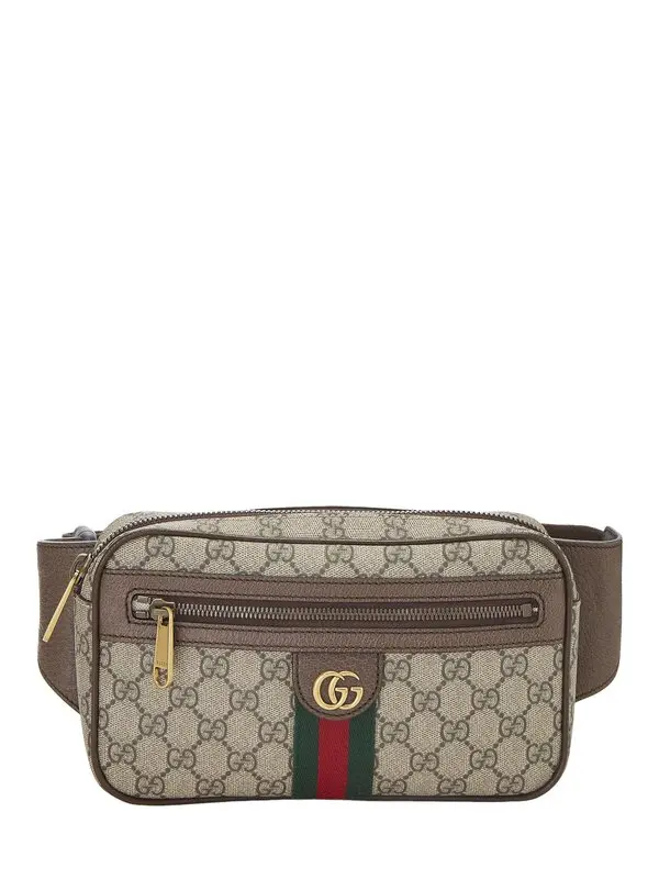 Gucci Original Gg Supreme Ophidia Belt Bag - Brown
