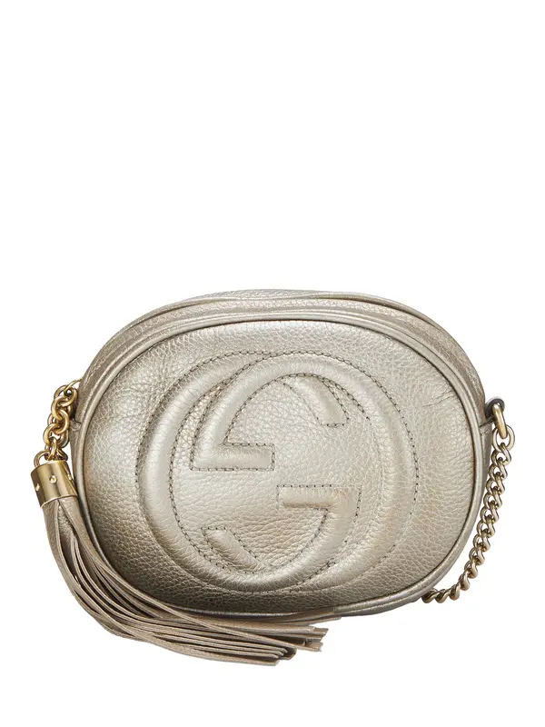 Gucci Soho Round Chain Crossbody - Gold