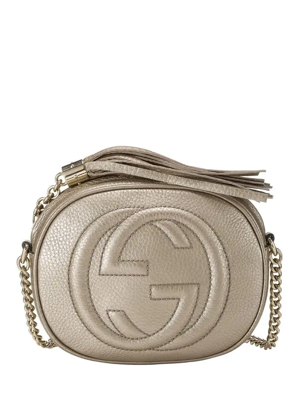 Gucci Soho Round Chain Crossbody - Gold
