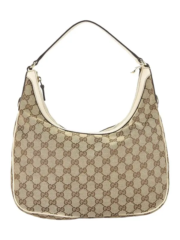 Gucci Original Gg Canvas Charmy Hobo - Beige