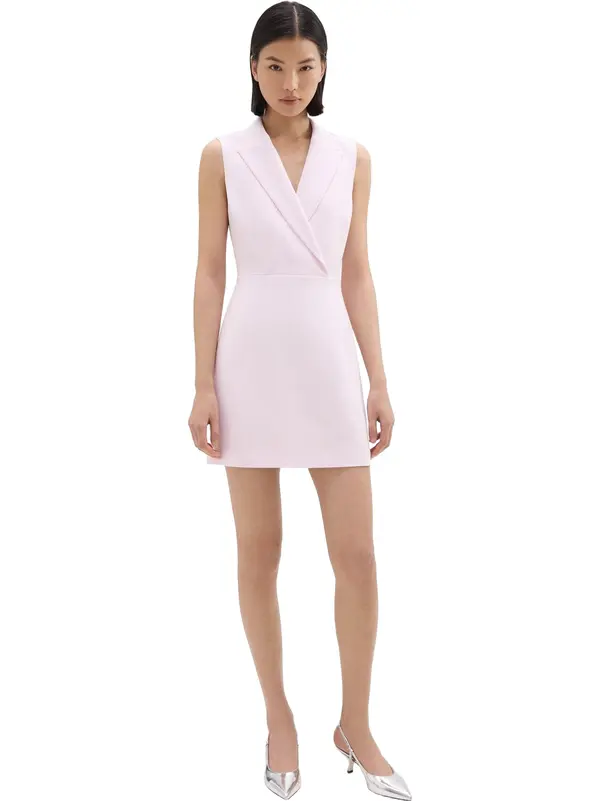 Theory Peak Lapel Mini Dress - Bloom