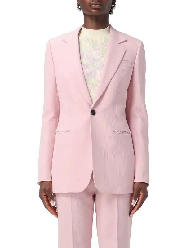 Burberry Single Breasted Jacket - Pink