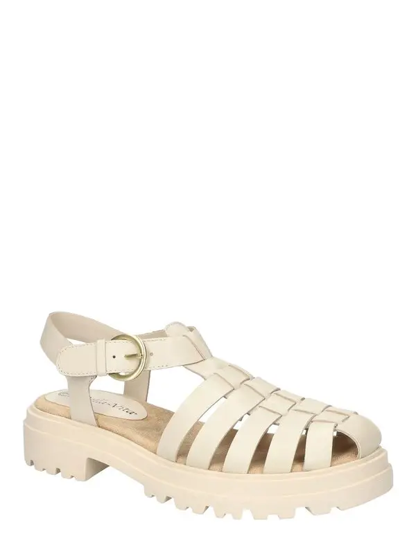 BELLA VITA Sinclaire Fisherman Sandal - Ivory Leather