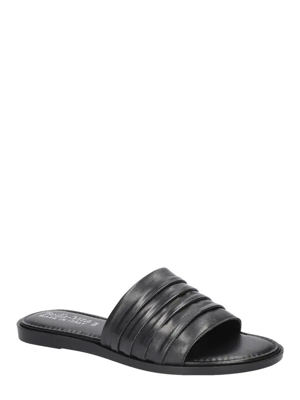 BELLA VITA Rya-italy Slide Sandal - Black Italian Leather