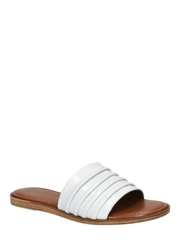 BELLA VITA Rya-italy Slide Sandal - White Italian Leather