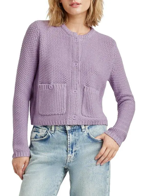 Splendid Andrea Crop Cardigan - Lilac