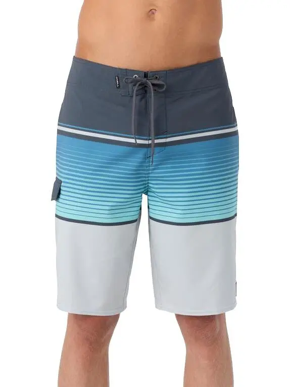 O'Neill Lennox Stripe Board Shorts - Fog