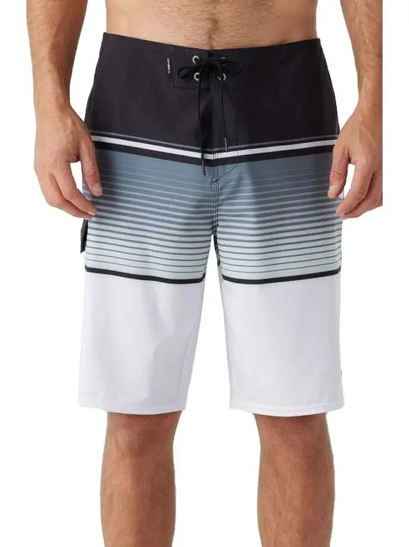 O'Neill Lennox Stripe Board Shorts - White