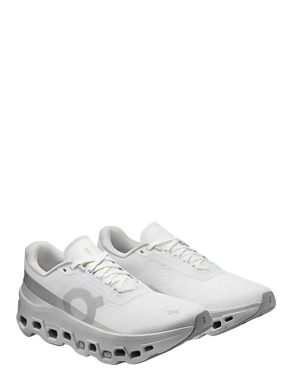 On Cloudmonster 1 Running Shoe - White/white