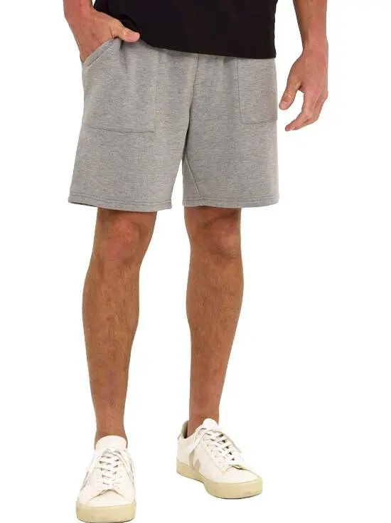 THREADS 4 THOUGHT Casper Fleece Drawstring Shorts - Heather Grey