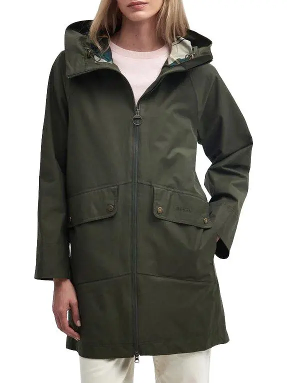 Barbour Heron Waterproof Jacket - Olive
