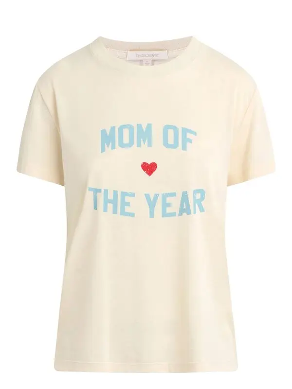 FAVORITE DAUGHTER Mom Of The Year Graphic T-shirt - Gardenia W/baby B