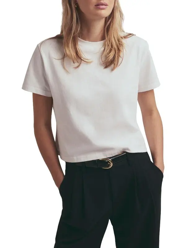 FAVORITE DAUGHTER Organic Cotton T-shirt - White