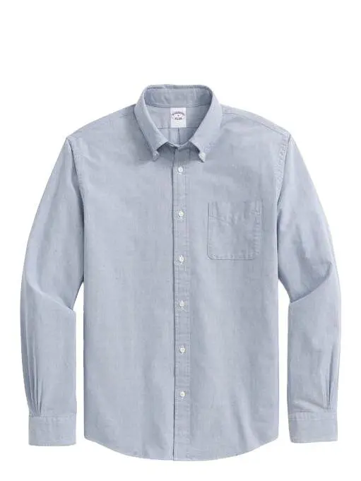 Brooks Brothers Oxford Cotton Button-down Shirt - Solidblue