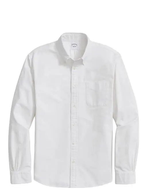 Brooks Brothers Oxford Cotton Button-down Shirt - Solidwhite
