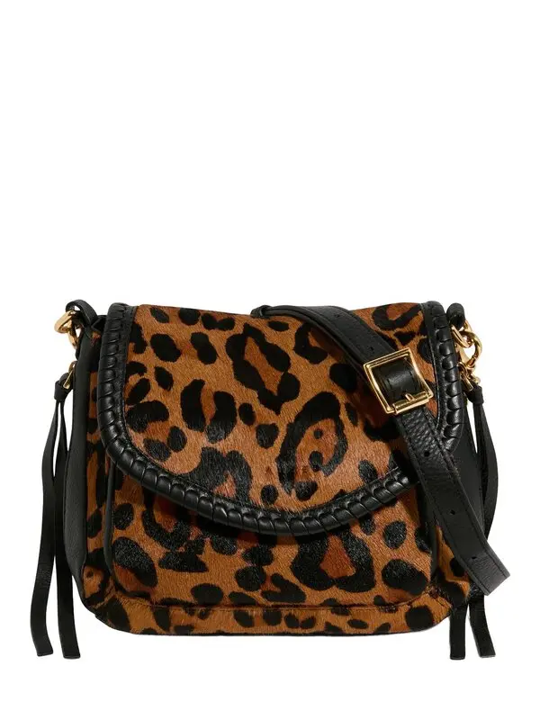 AIMEE Genuine Calf Hair & Leather Mini Crossbody Bag - Wildcat Haircalf