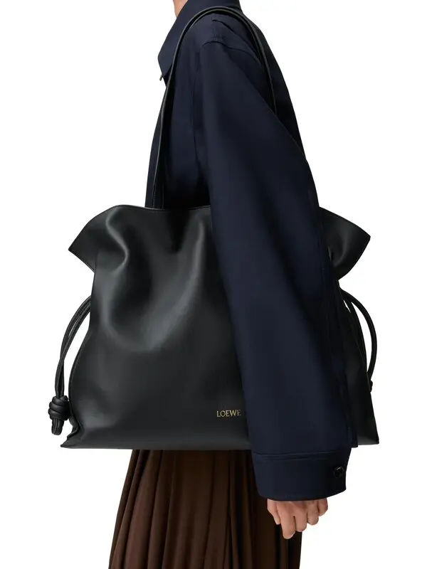 Loewe Xl Flamenco Clutch - Black