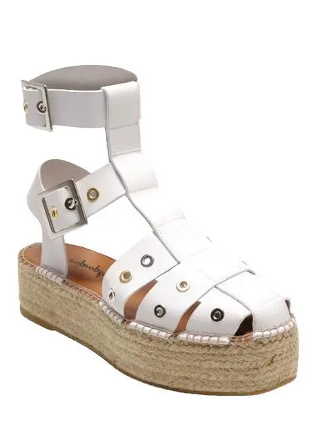 Free People Gable Glad Espadrille Platform Sandals - White