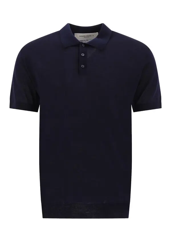 GOLDEN GOOSE Giotto Polo Shirt - Blue