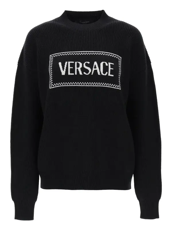 Versace Logo Sweater - Black