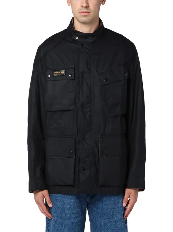 Barbour Waxed International Jacket - Black