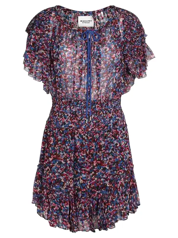 Isabel Marant Florise Mini Dress - Blue