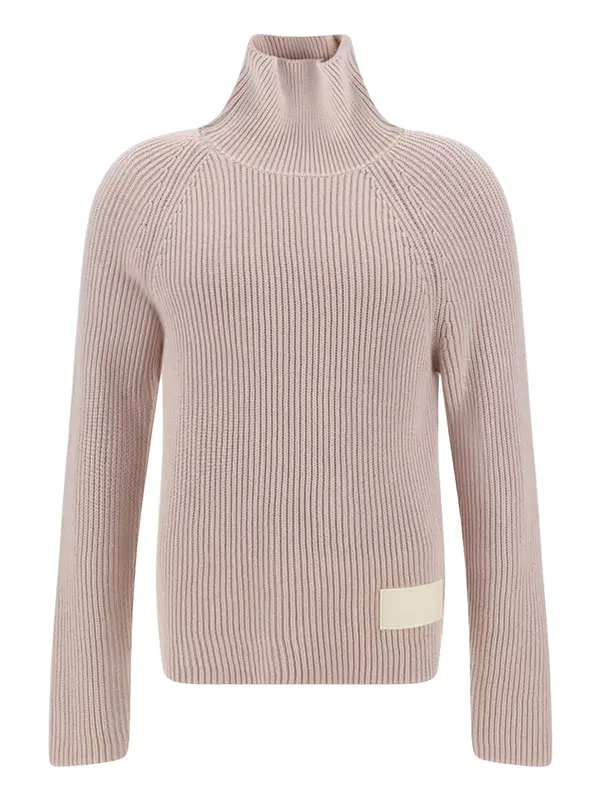 Ami Turtleneck Long Sleeve Sweater - Pink