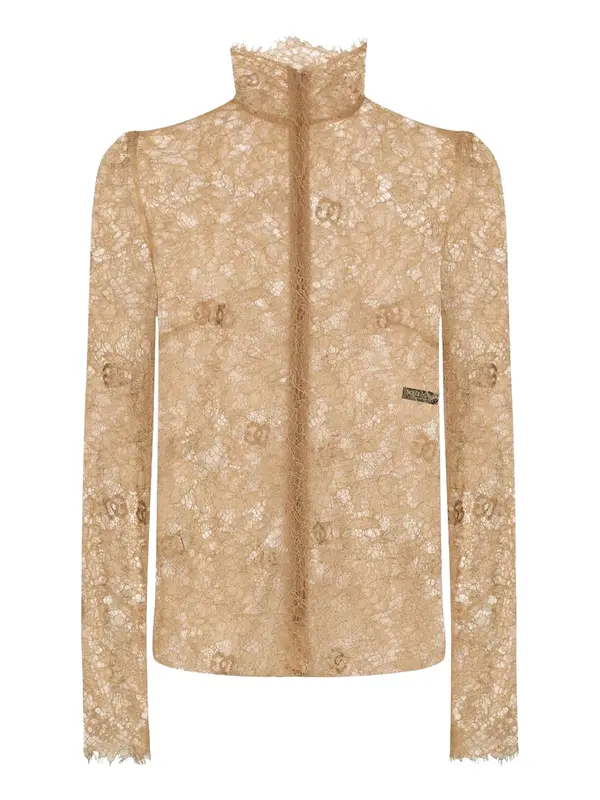 Dolce & Gabbana Lace Top - Beige