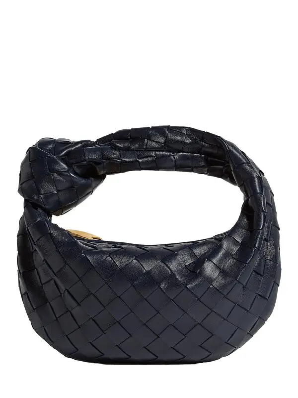 BOTTEGA  VENETA Mini Intrecciato Top Handle Bag - Midnight