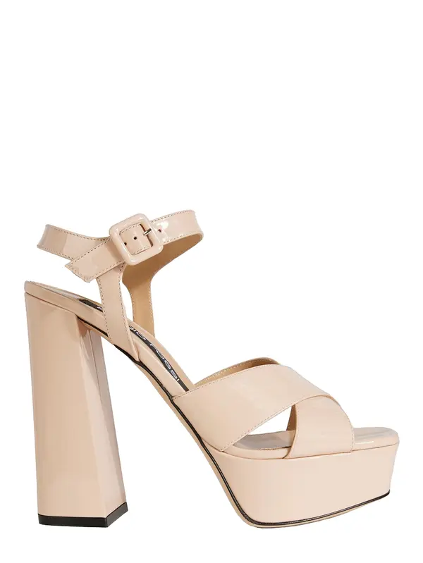 SERGIO ROSSI Sr Alicia 90 Platform Sandals - Neutral