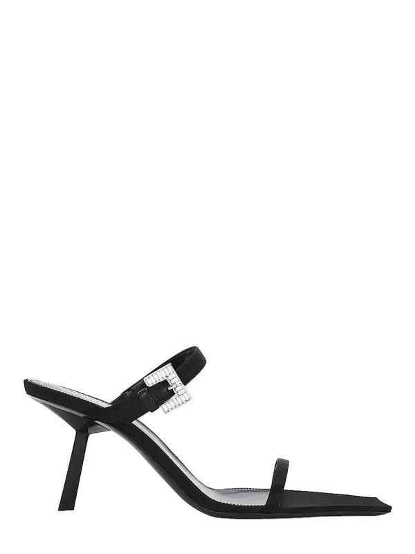 Saint Laurent Hope Mule Sandal - Noir