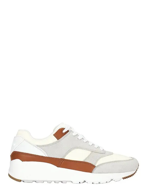 Saint Laurent Bump Low Top Sneakers - Gris  Cuoio  Off White  & Blanc