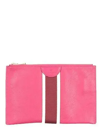 Il Bisonte Leather Pouch - Magenta