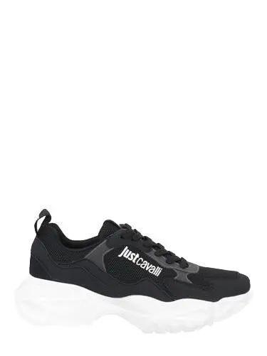 Just Cavalli Sneakers With Logo - Black