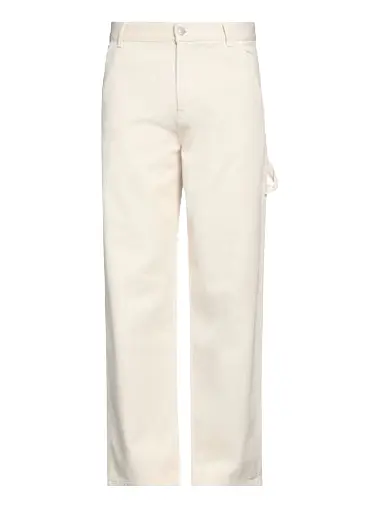 Sandro Straight Leg Gabardine Cargo Pants - White
