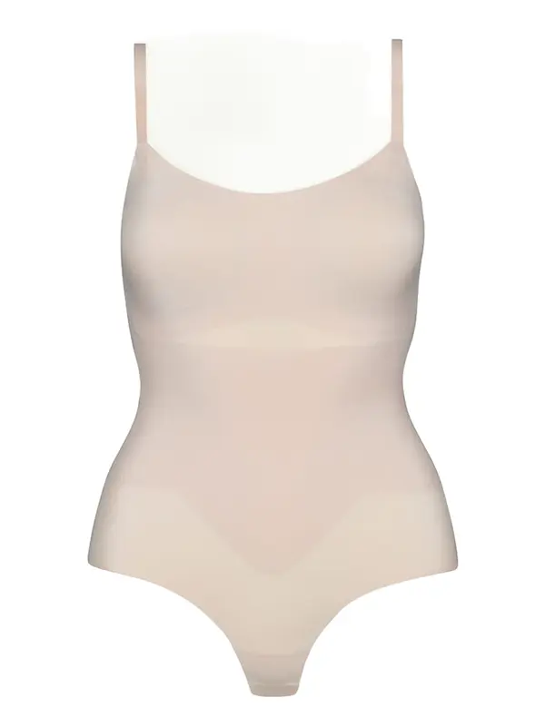Commando Zone Smoothing Scoop-neck Bodysuit - Tnu-beige
