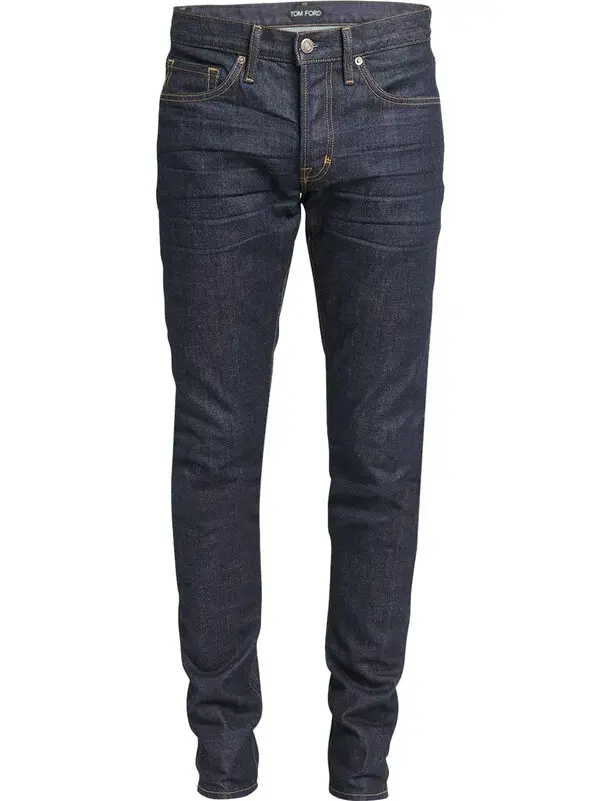TOM FORD Slim-fit Stretch Jeans - Rinse Blue