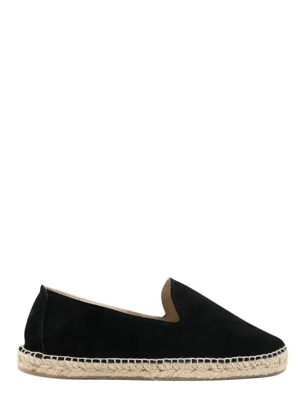 Manebí Hamptons Suede Espadrilles - Black