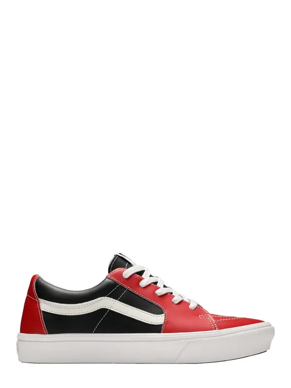 VANS Sk8-low Comfycush Leather Sneakers - Red