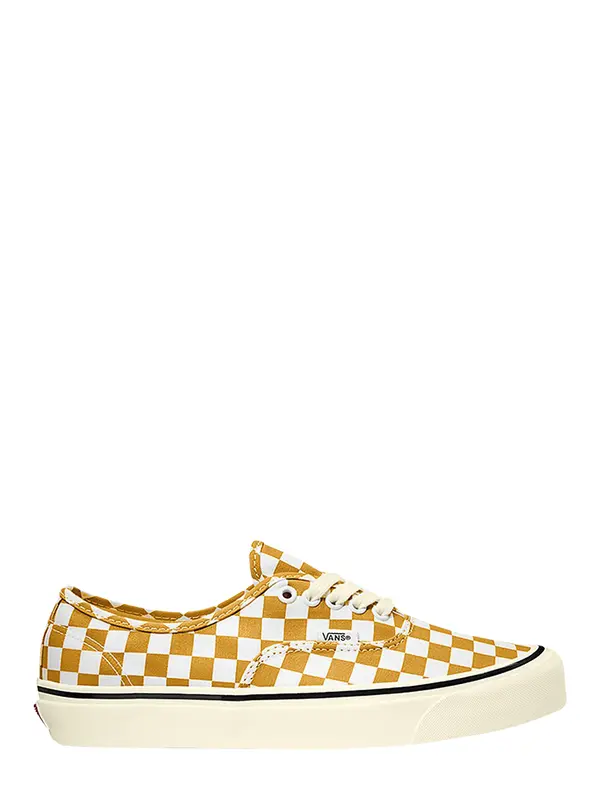 VANS Authentic 44 Dx Checkerboard Sneakers - Yellow