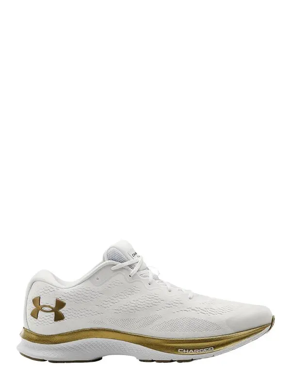 Under Armour Charged Bandit 6 Metallic Gold Luster - White