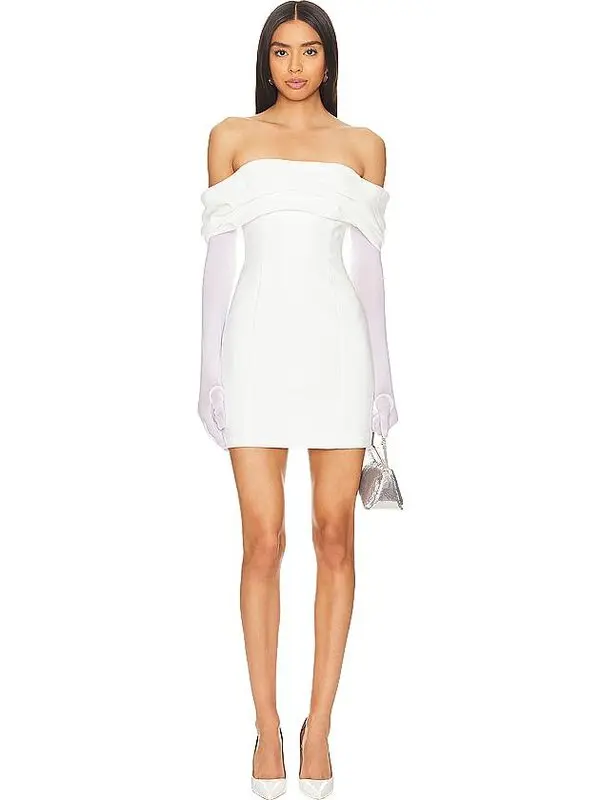 Amanda Uprichard X Jania Dress In White - Ivory